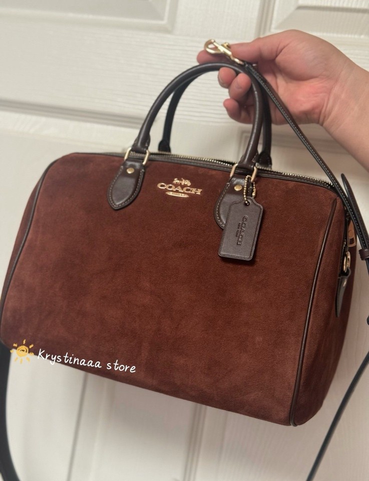 Coach Suede Rowan Large Satchel Bag CCC79 NWT Limited Edition | eBay