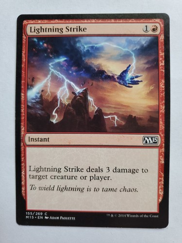 MTG Magic The Gathering Card Lightning Strike Instant Red M15 | eBay