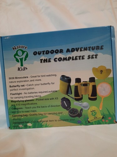 NATURE KIDS ~ OUTDOOR ADVENTURE KIT 7pc. BINOCULARS, FLASHLIGHT ...
