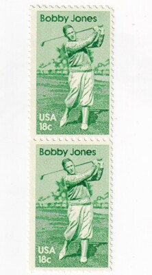 STAMP US SCOTT 1933 "Bobby Jones-Golfer" 18 CENT 1981 MNH VERT PAIR | eBay