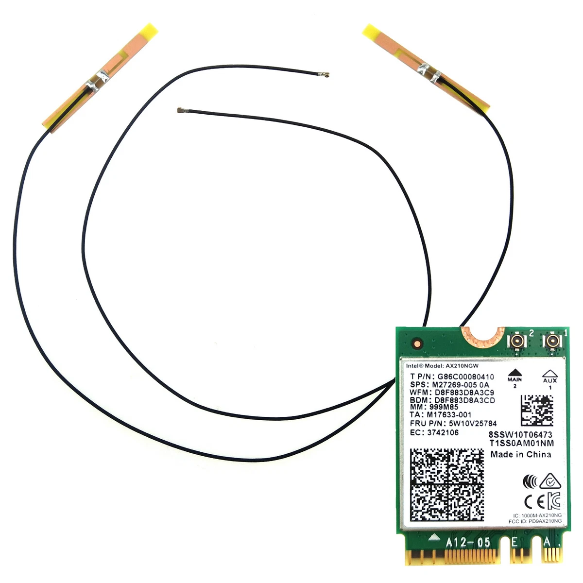 Ax210 Ax210ngw Wifi Card Antenna Wifi 6e Bluetooth 5ghz, 40% OFF