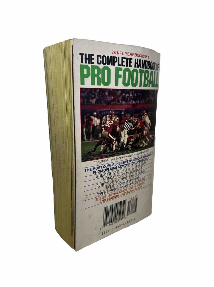 The Complete Handbook of Pro Football 1989 Edition Jerry Rice | eBay