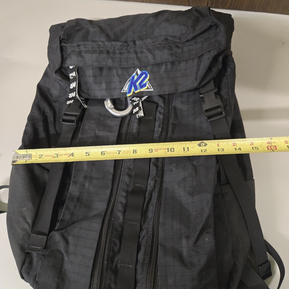 K2 Snowboards Backpack Gear Bag Black Drawstring Close W/ Carabiner | eBay