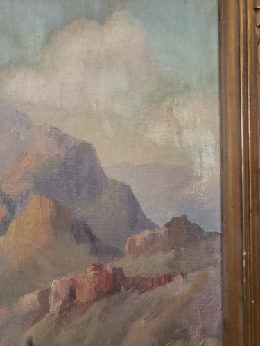A D Macintyre (1890-1953) Listed Arizona Artist Desert Painting Oil on ...