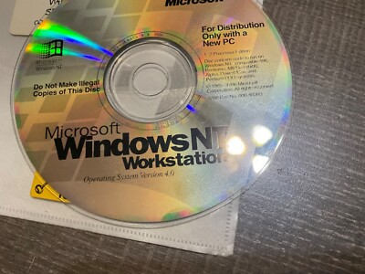 Microsoft Windows NT Workstation Operating System Version 4.0 With CD ...