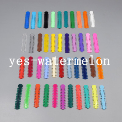 45 Packs 45 Colors Dental Ortho Ligature Ties Elastic Rubber Latex ...