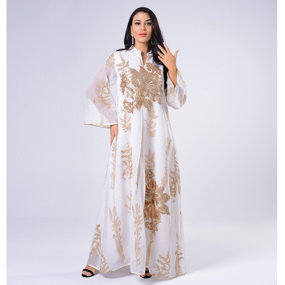 Ramadan Women Dubai Arab Robe Party Loose Kaftan Maxi Dress Abaya ...