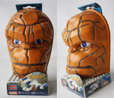 RARE 2004 THE THING HEAD FANTASTIC 4 MEGA BLOKS 1908 MARVEL 50 PCS NEW ...