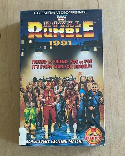 WWF ROYAL RUMBLE (1991) Factory Sealed Betamax Coliseum Video WWE ECW ...