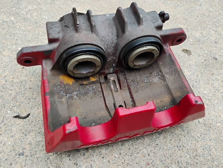 1997-2004 C5 Corvette Driver Front Brake Caliper Red OEM Without ...