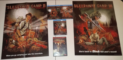 SLEEPAWAY CAMP Collection Blu-ray/DVD 1-4 Scream Factory OOP Posters ...