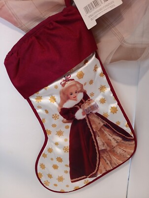 Hallmark Holiday Barbie Christmas Stocking 1996 NWT Red | eBay