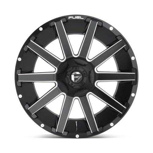 Fuel D616 Contra Matte Black Milled 1-Piece Rim: 20x9, 6x135/6x139.7 ...