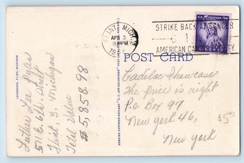 Flint Michigan MI Postcard Atwood Stadium Exterior Baseball Field c1957 ...