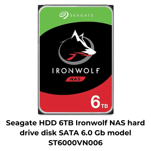 Seagate HDD 6TB Ironwolf NAS hard drive disk SATA 6.0 Gb model ...