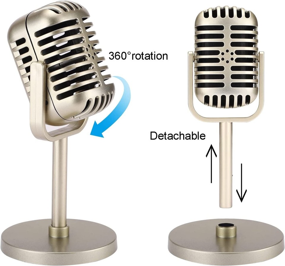 Microphone Vintage Look Old Style Dynamic Vocal Classic Retro Studio ...