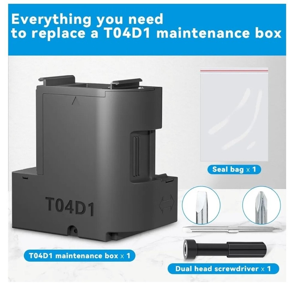 Poschink T04D1 T04D100 Ink Maintenance Box for ET-15000 ET-3750 ET-3760 ...