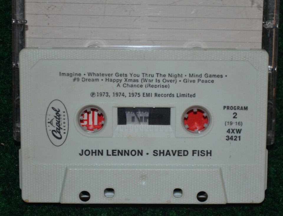 John Lennon Shaved Fish Cassette Tape | eBay