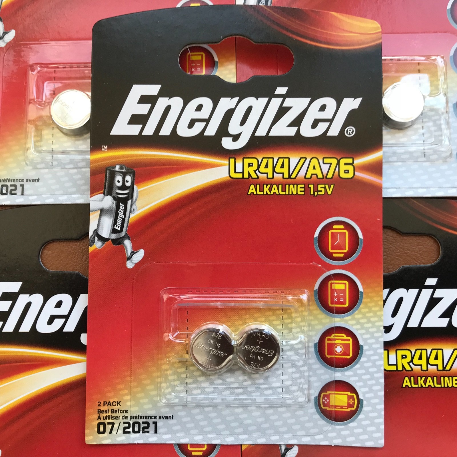 10x Energizer LR44 1.5V Alkaline Battery A76 AG13 PX76A G13A 357 ...