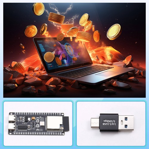 3 STÜCKE Miner Lottery Miner 70-80KH/S + USB-Adapter Bitcoin Miner Asic ...