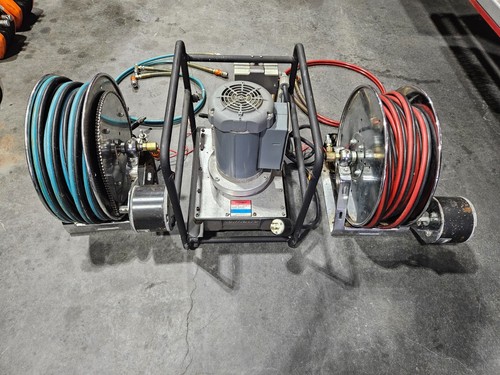 Holmatro apparatus generator and two hose reels for Holmatro rescue ...