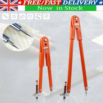 Professional Carpenter's Compass Tool Large Metal Marking Drawing Good ...