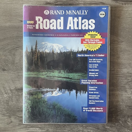 Rand McNally Road Atlas 1995 Vintage United States Canada Mexico North ...