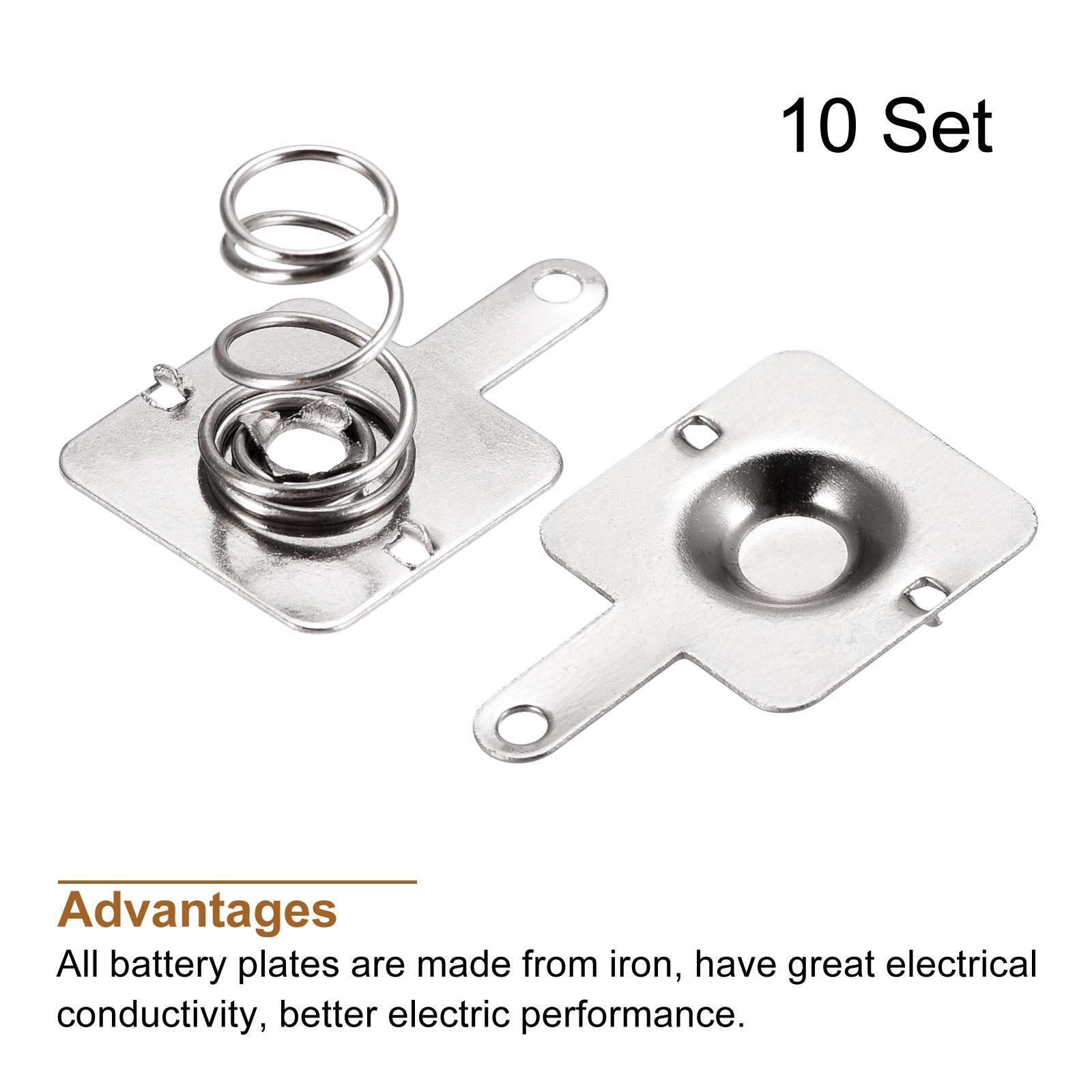 Battery Spring Plate AA Battery Spring Contact Nickel Plate 12mmx12mm ...