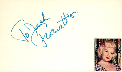 Florence Halop Signed Auto 3x5 Index Card Night Court | eBay