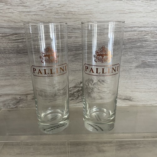Pallini Authentic Roma Logo Collins Glasses 10.5 Ounces Set Of 2 | eBay