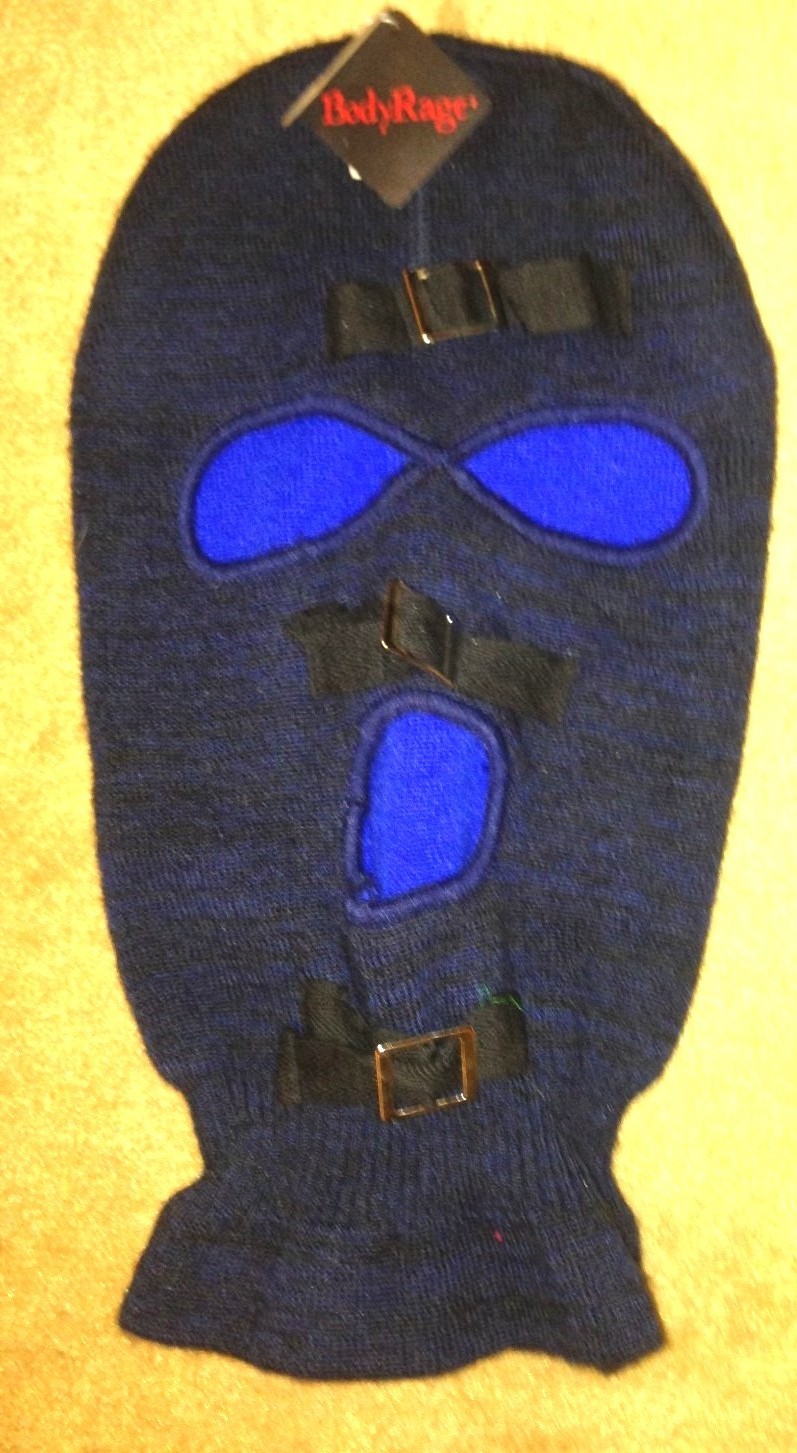 Body Rage AQ CLOSURE FACE MASK Beanie Costume Headwear One Size Fits ...