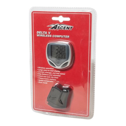 Ascent Delta V Wireless Computer 40-1299 Cycling Bicycling Bike ...
