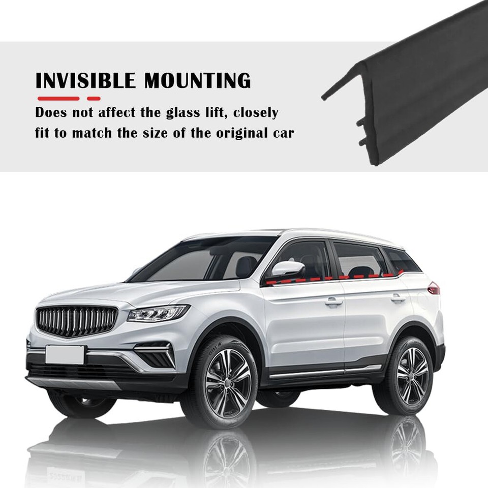 For Toyota 6.6ft V Shape Car Side Window Trim Edge Moulding Rubber ...