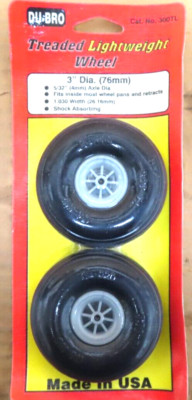 DU-BRO 300TL TREADED LITE WHEELS 3 INCH | eBay