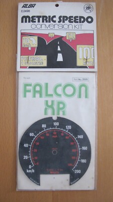 NOS Ford XR Metric Speedo Conversion Kit. | eBay Australia