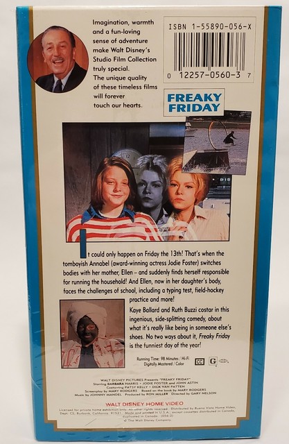 Freaky Friday (VHS, 1997) for sale online | eBay