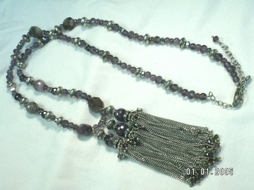 Chico's Color Argento, Cristalli, Viola Vetro & Naturale Ametista ...