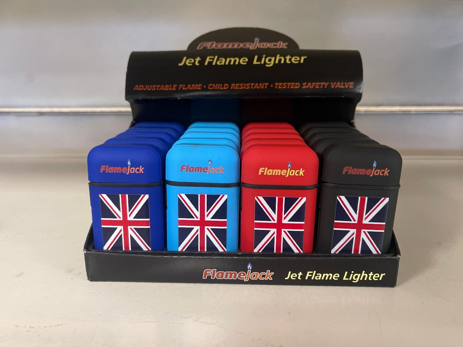 FlameJack Jet Flame Lighter Windproof Gas Refillable 🔞 | eBay UK