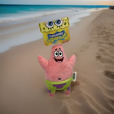 Spongebob Dog Toy Patrick the Starfish 6" Plush w/ Squeaker Like Bark ...