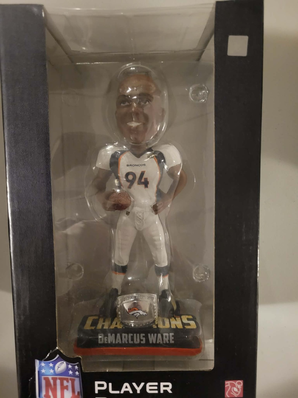 Super Bowl 50 Champions Bobblehead Demarcus Ware Denver Broncos New in ...