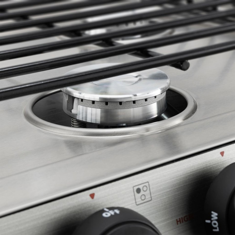 Atwood RV 3 Burner Gas Cooktop Silver Camper, Motorhome, Stovetop | eBay