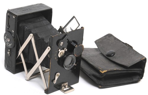 Vintage Kenngott Weka strut-folding camera 4,5x6cm plates , extra rapid ...