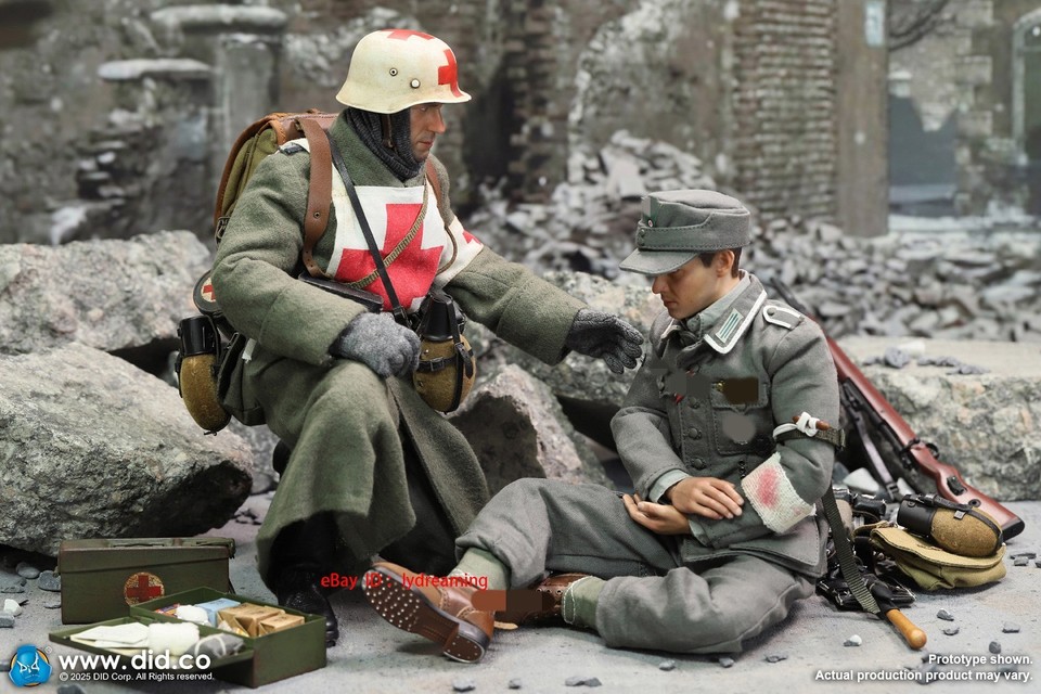 DID D80183 WWII German Army Medic Cadet Gregor 1/6 Scale Action Figure ...