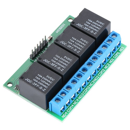 4 Channel 5V Flip Flop Latch Relay Bistable Self Locking Low Pulse ...