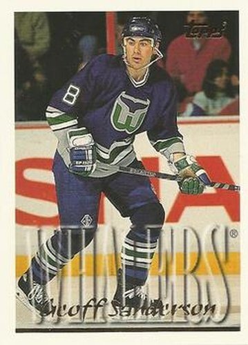 #318 Geoff Sanderson - Hartford Whalers - 1995-96 Topps Hockey | eBay