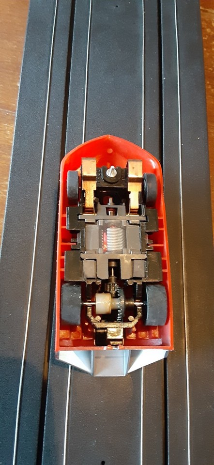 Vintage Ho Slot car Tyco Powered Santa Fe Train With Tyco 440X2 Chassis ...