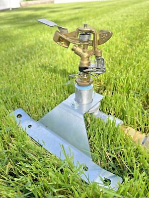 2 SPRINKLER SLED BASES & VYRSA 50 1/2" BRASS IMPACTS LAWN GARDEN ...