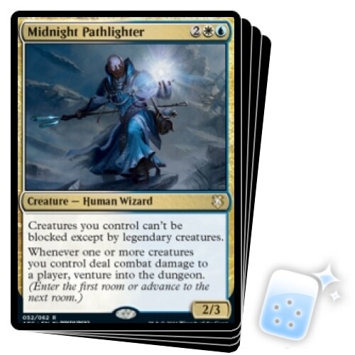 Midnight Pathlighter X4 M/NM MTG Adventures In The Forgotten Realms ...