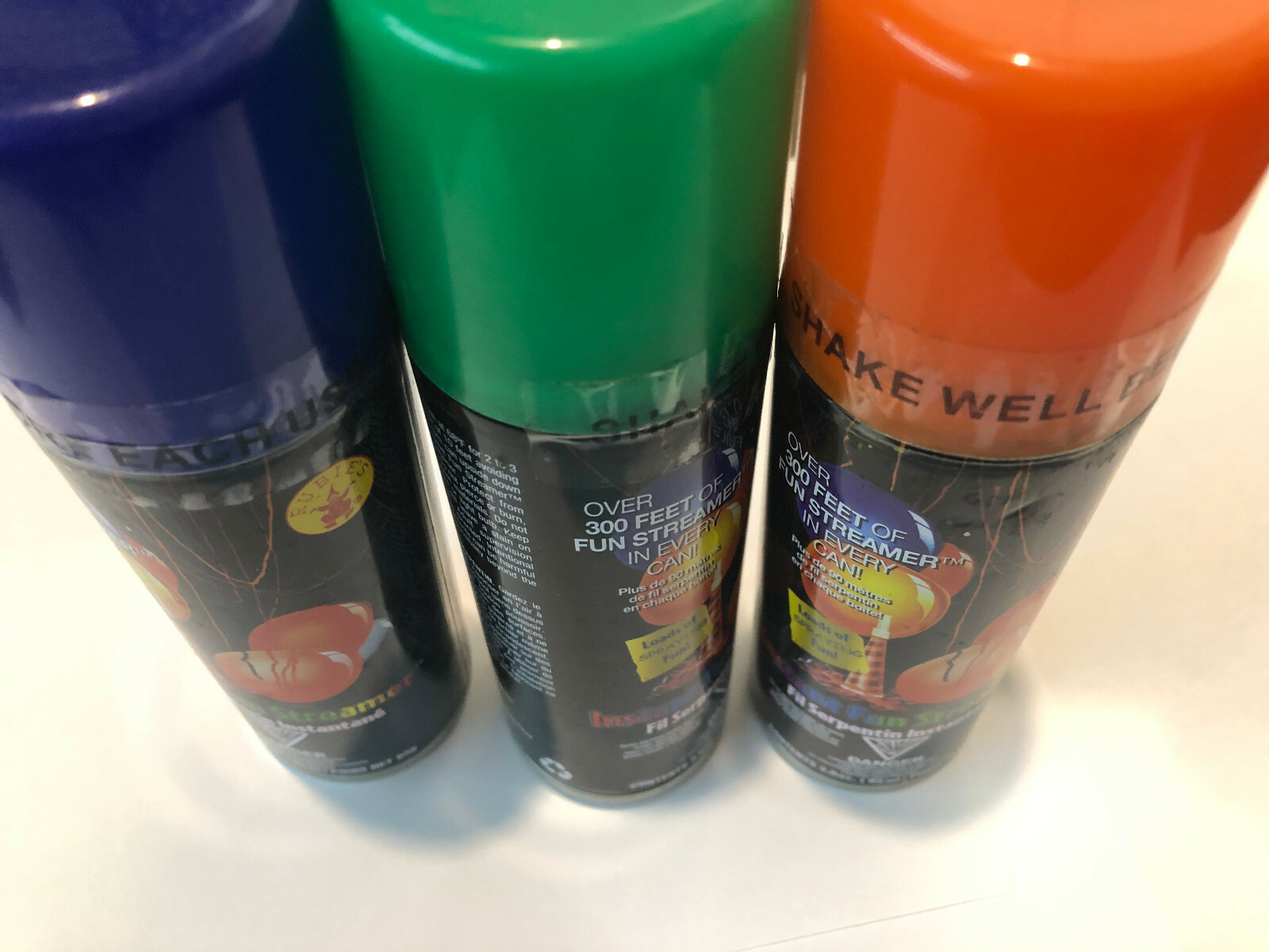 New Rubie's Prank Party String Spray Fun Streamer Holiday Blue, Green ...