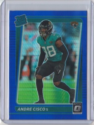 ANDRE CISCO 2021 Donruss Optic RC Rookie BLUE Hyper Prizm #278 Jaguars ...